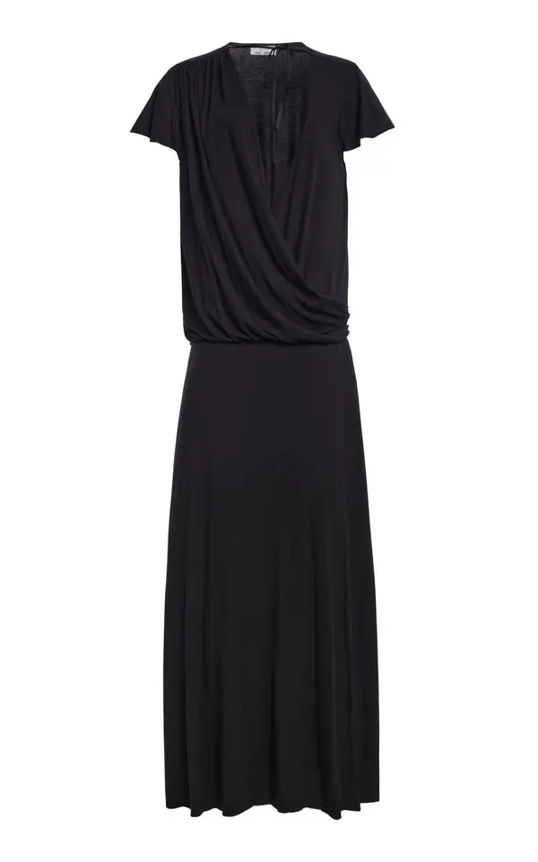 MEL USINE Lucia Draped Garden Maxi Dress