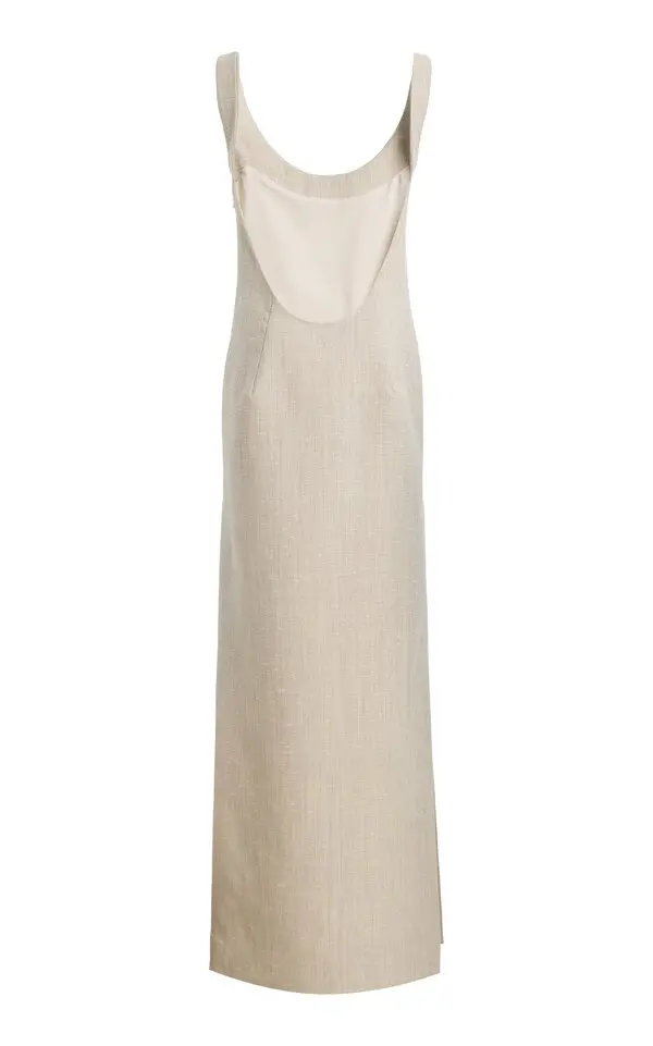 Prabal Gurung Double-faced Italian Wool-cotton-silk Mix Tank Dress