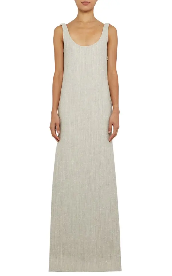 Prabal Gurung Double-faced Italian Wool-cotton-silk Mix Tank Dress