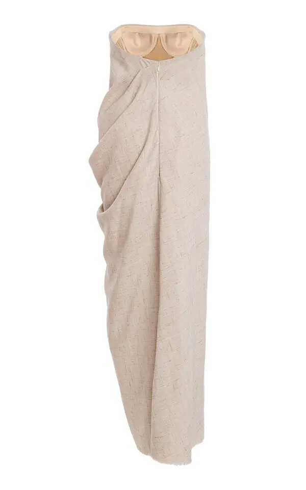 Prabal Gurung Hand-draped Knotted Sari Dress