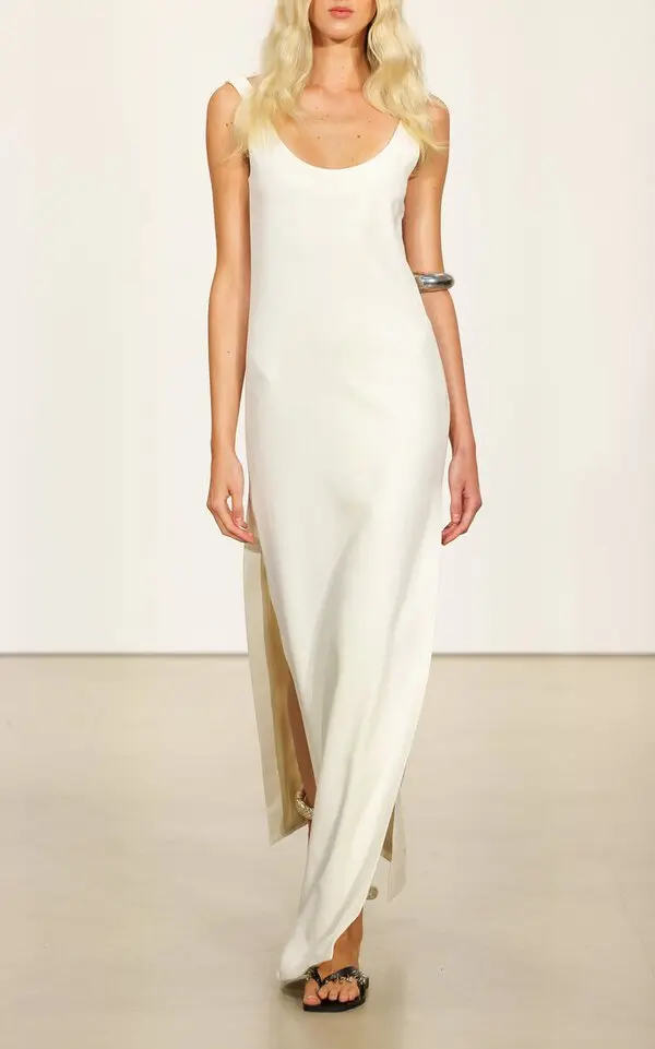 Prabal Gurung Cotton Viscose Linen Tank Dress
