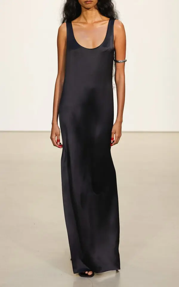 Prabal Gurung Silk Crepe Back Satin Tank Dress
