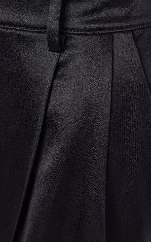 Prabal Gurung Silk Crepe Back Satin Tailored Straight Leg Pants