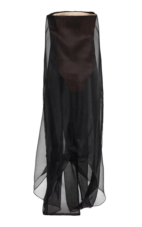 Prabal Gurung Hand-draped Layered-pleat Dress With Knotted Back