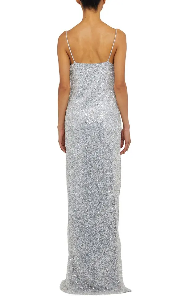 Prabal Gurung Sequin Cowl Neck Slip Dress