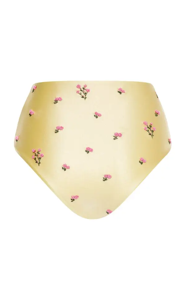 Agua Bendita Magenta Bikini Bottoms - Yellow