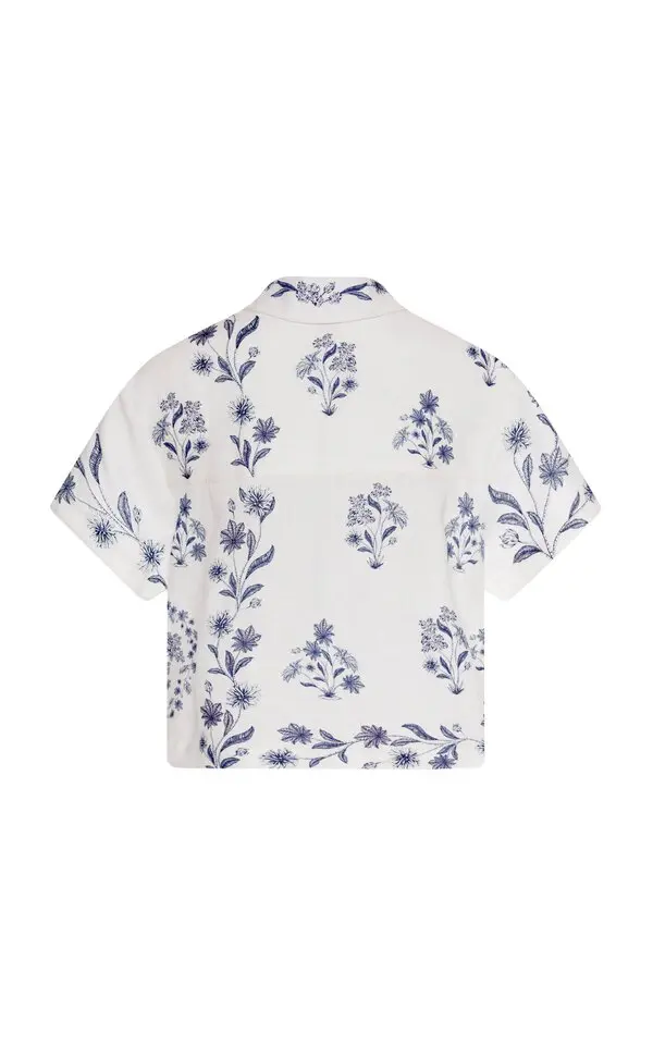 Agua Bendita Virtuosa Button-up Linen Top
