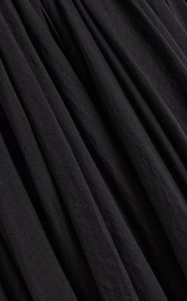Altuzarra Charlie Linen Midi Skirt - Black
