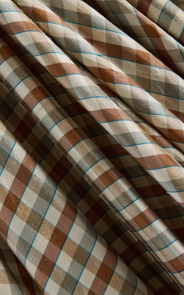 Altuzarra Charlie Plaid Silk Midi Skirt