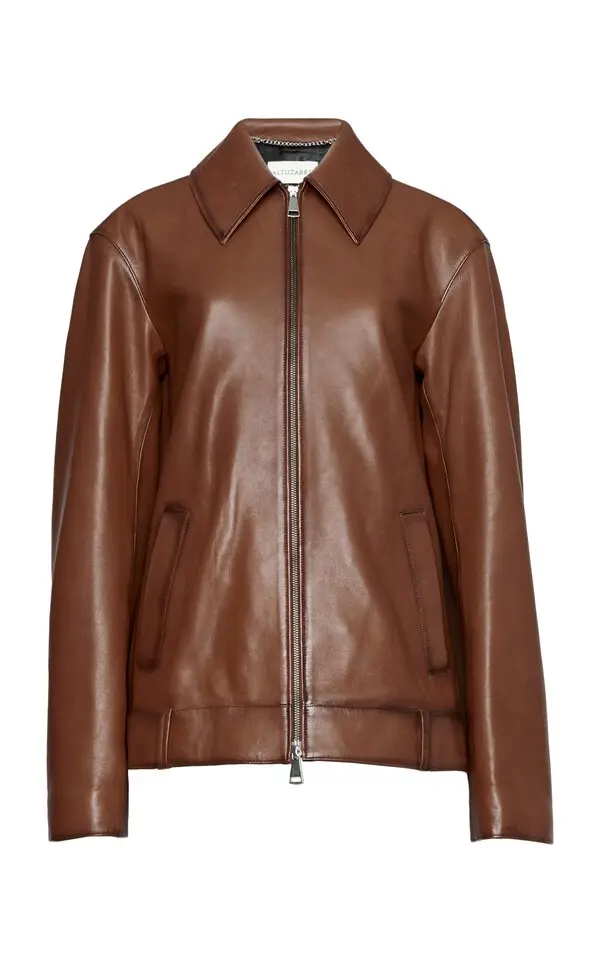 Altuzarra Bobbie Leather Coat