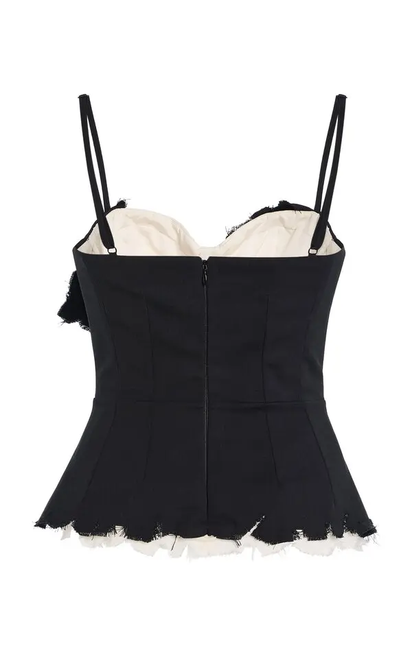 Altuzarra Fran Satin Contrast-panel Top