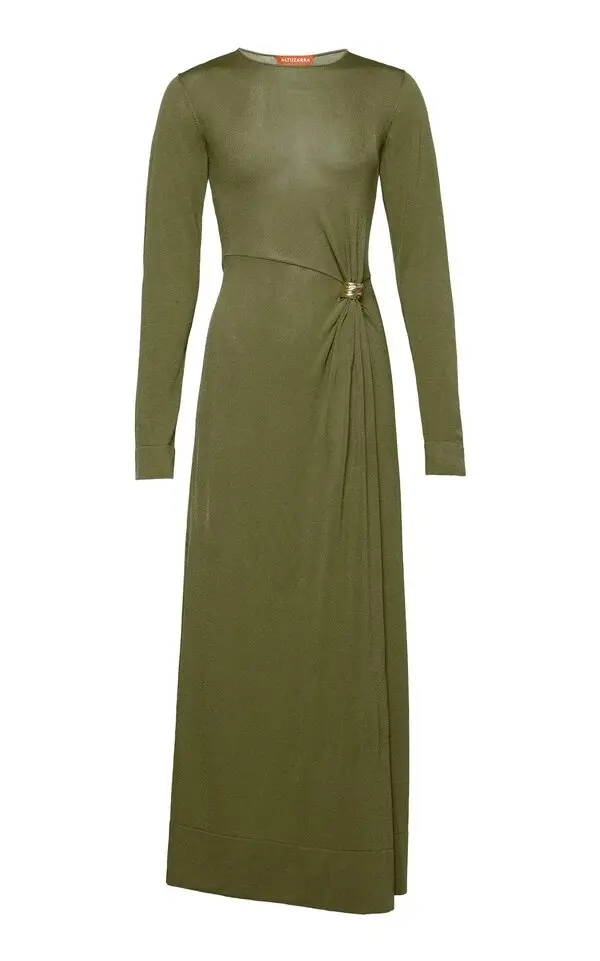 Altuzarra Audrey Draped Knit Maxi Dress