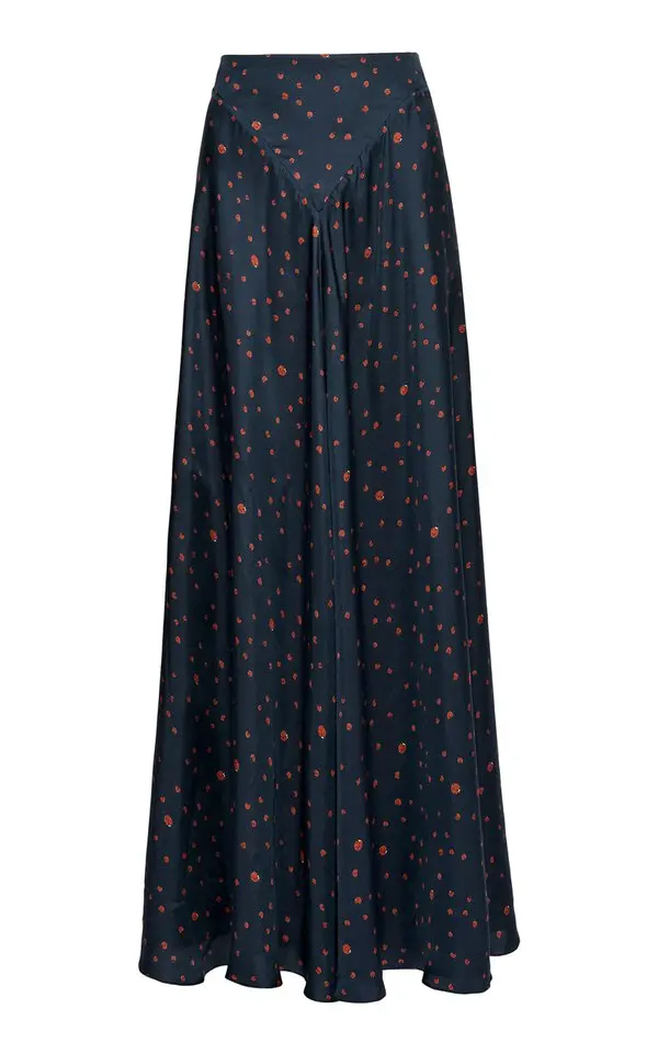 Altuzarra Ames Silk Maxi Skirt - Print