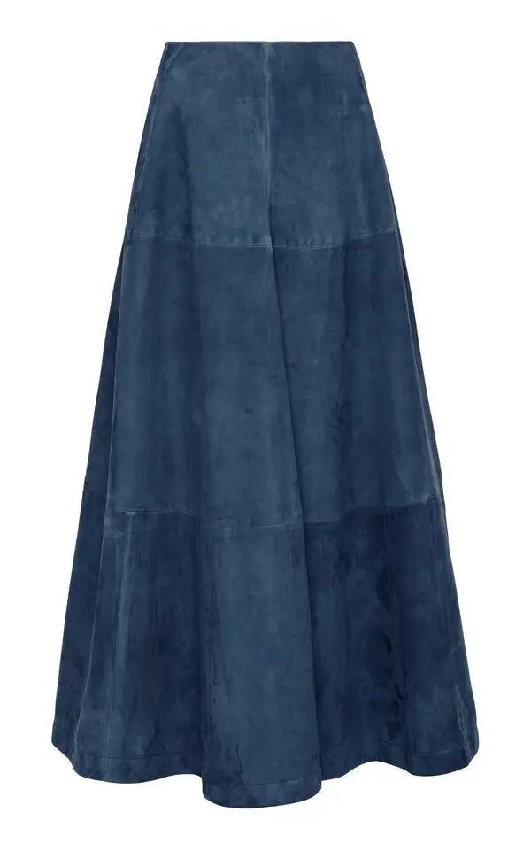 Altuzarra Varda Lamb Leather Midi Skirt