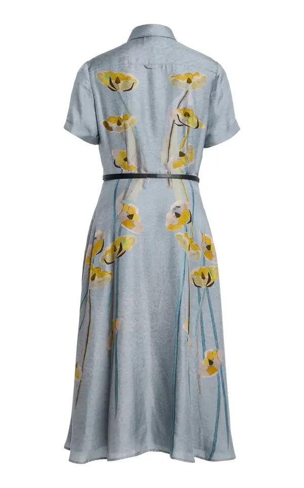 Altuzarra Kiera Silk Midi Shirt Dress