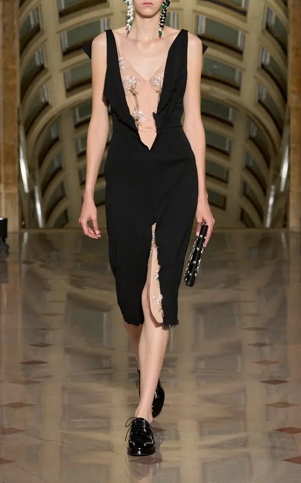 Altuzarra Margie Satin Midi Dress