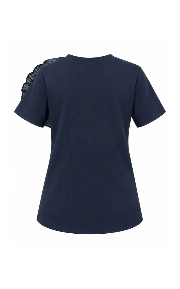 ANDRES OTALORA Océano De Olas Cotton-blend Top