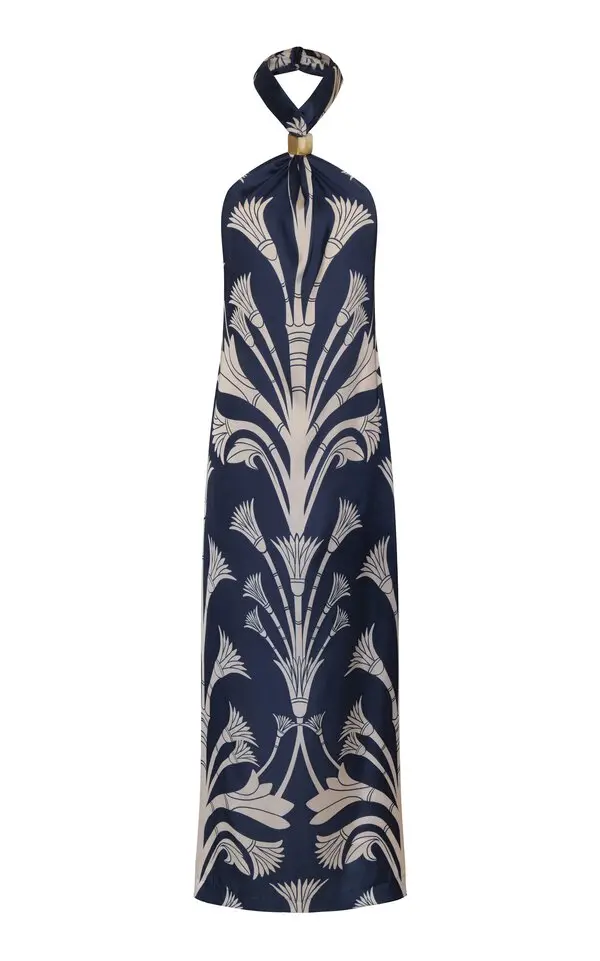 ANDRES OTALORA Luz De Verano Satin Maxi Dress
