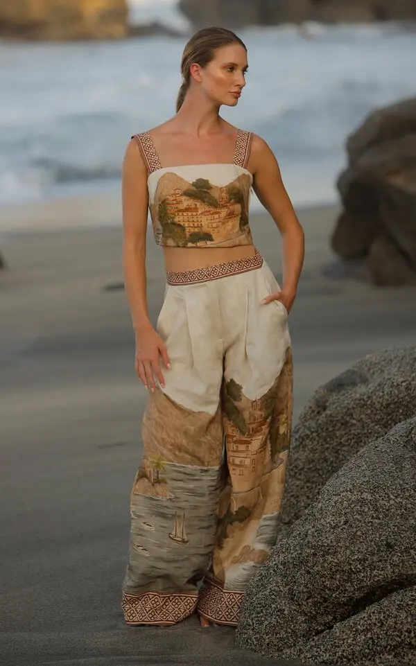 ANDRES OTALORA Refugio Sentido Linen Pants