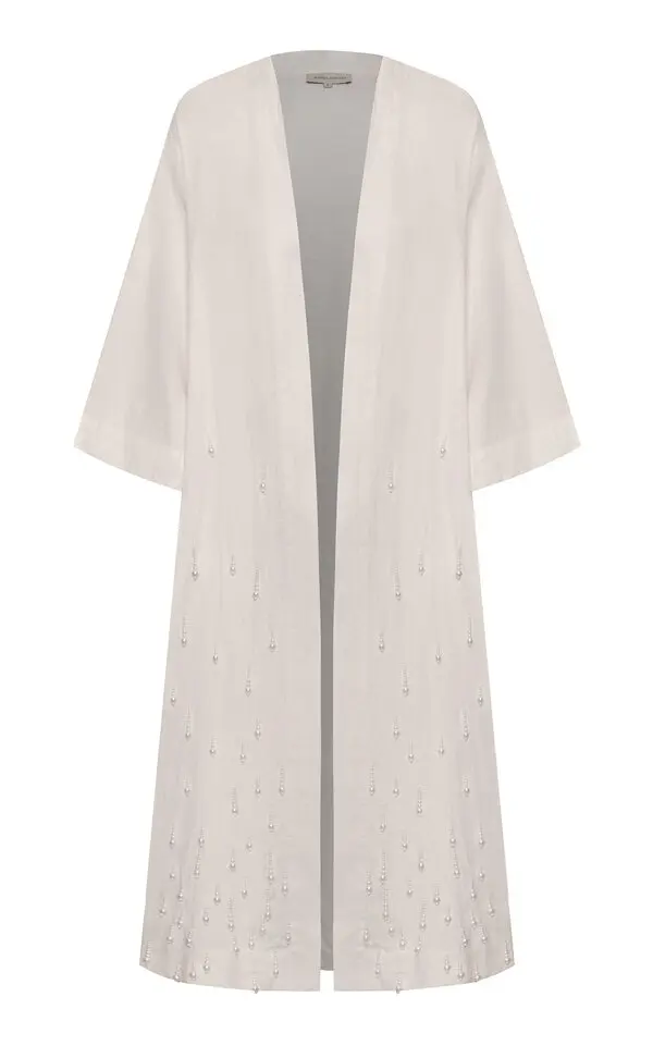 ANDRES OTALORA Ecos Del Mar Linen Robe