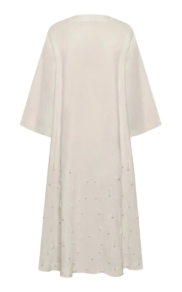 ANDRES OTALORA Ecos Del Mar Linen Robe