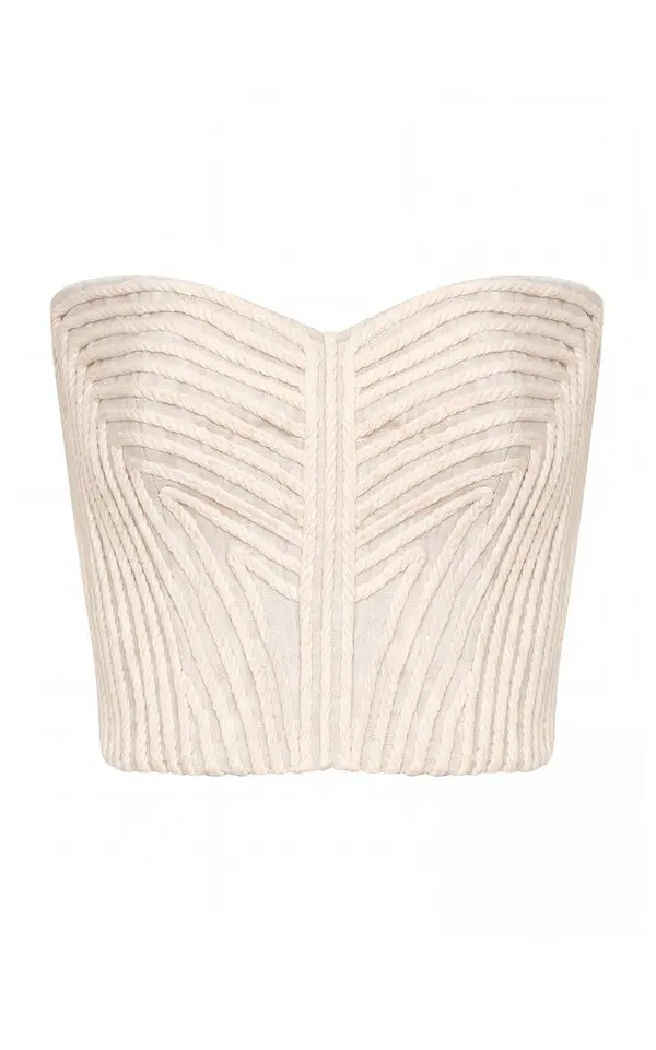ANDRES OTALORA Laberinto De Tus Ojos Strapless Top