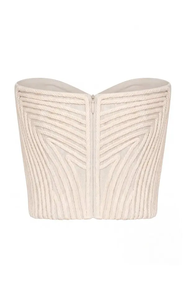 ANDRES OTALORA Laberinto De Tus Ojos Strapless Top
