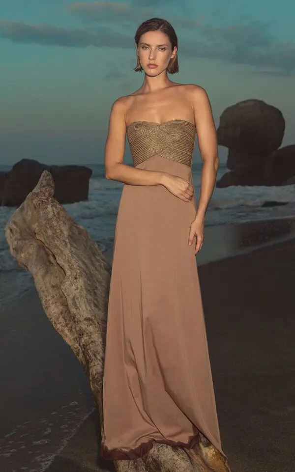 ANDRES OTALORA Bahía Oculta Maxi Dress