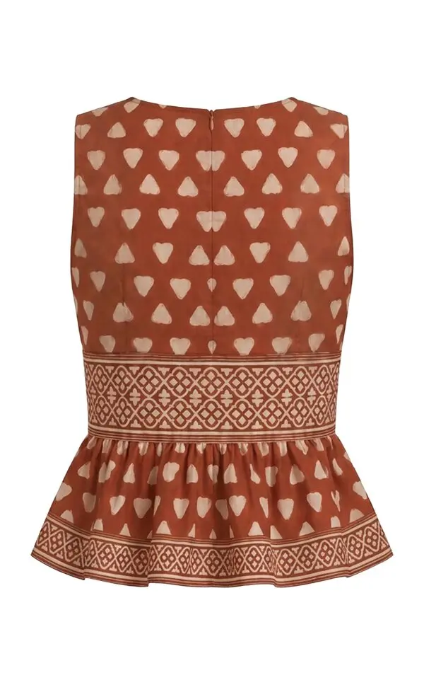 ANDRES OTALORA Descanso Solar Peplum Top