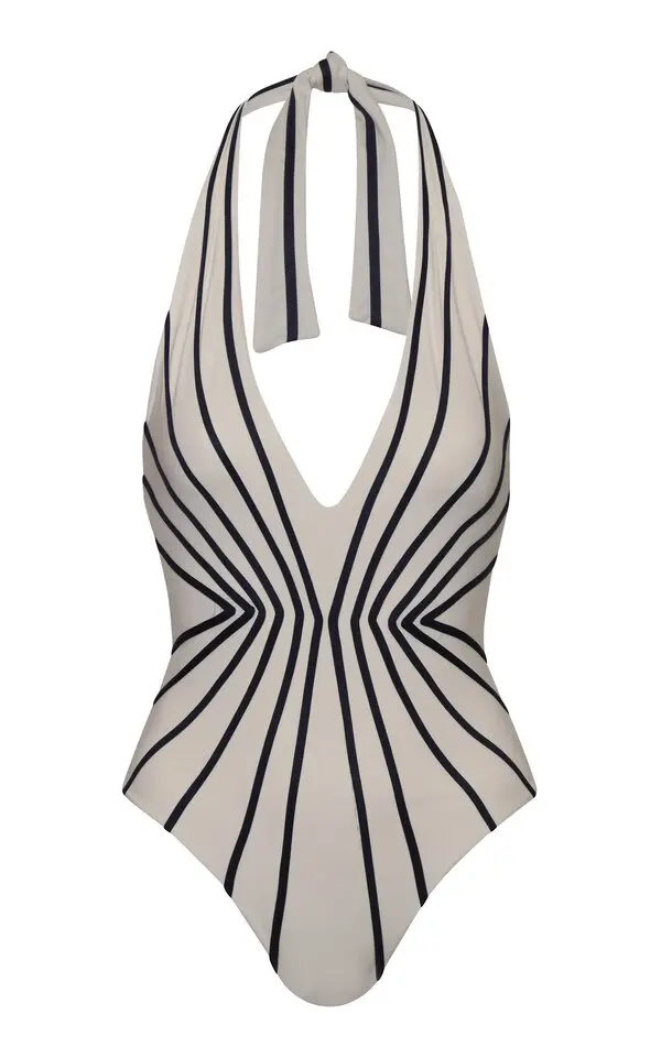 ANDRES OTALORA Pausando Halter One-piece Swimsuit