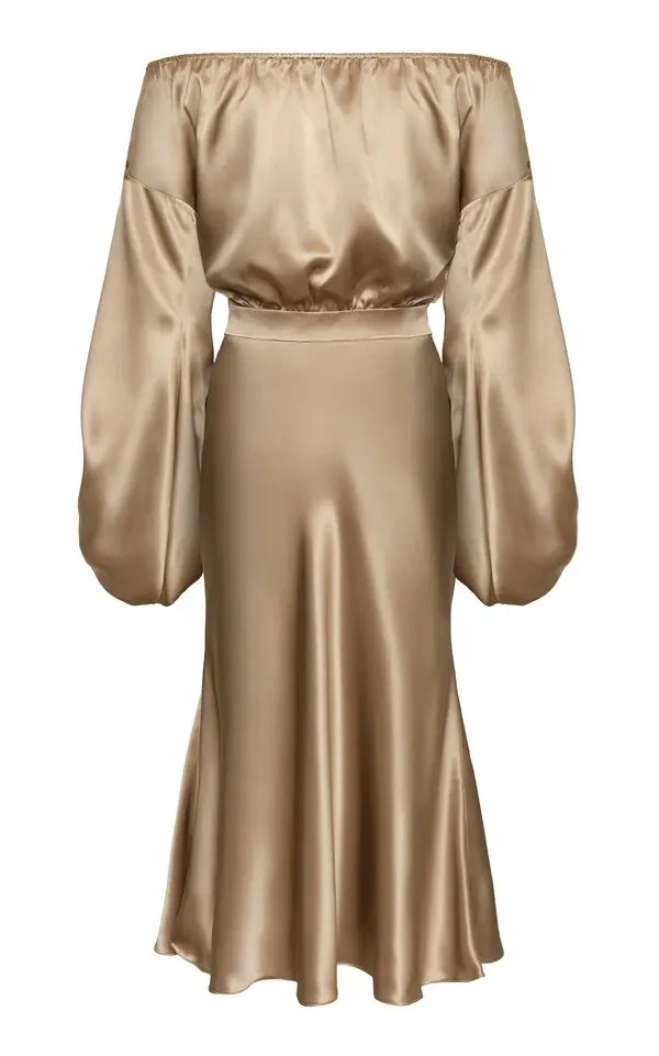 ANDRES OTALORA Anhelo Off-the-shoulder Midi Dress