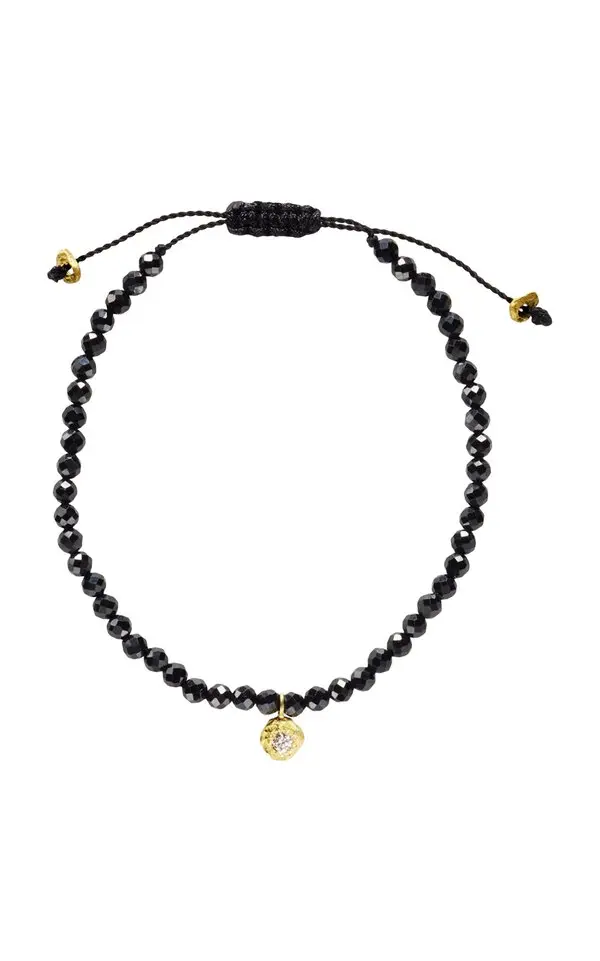 ELHANATI 18k Yellow Gold Pilar Onyx & Diamond Bracelet - Black