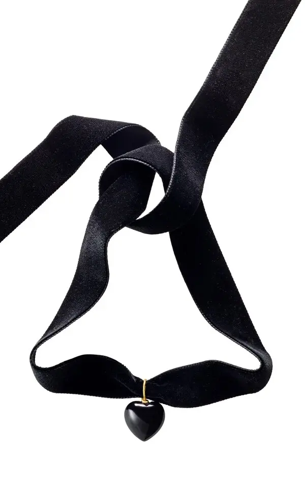 ELHANATI 18k Yellow Gold Dita Necklace - Black