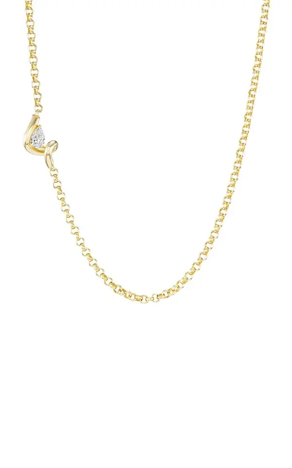 YÉ BRAND 14k Yellow Contour Pendant