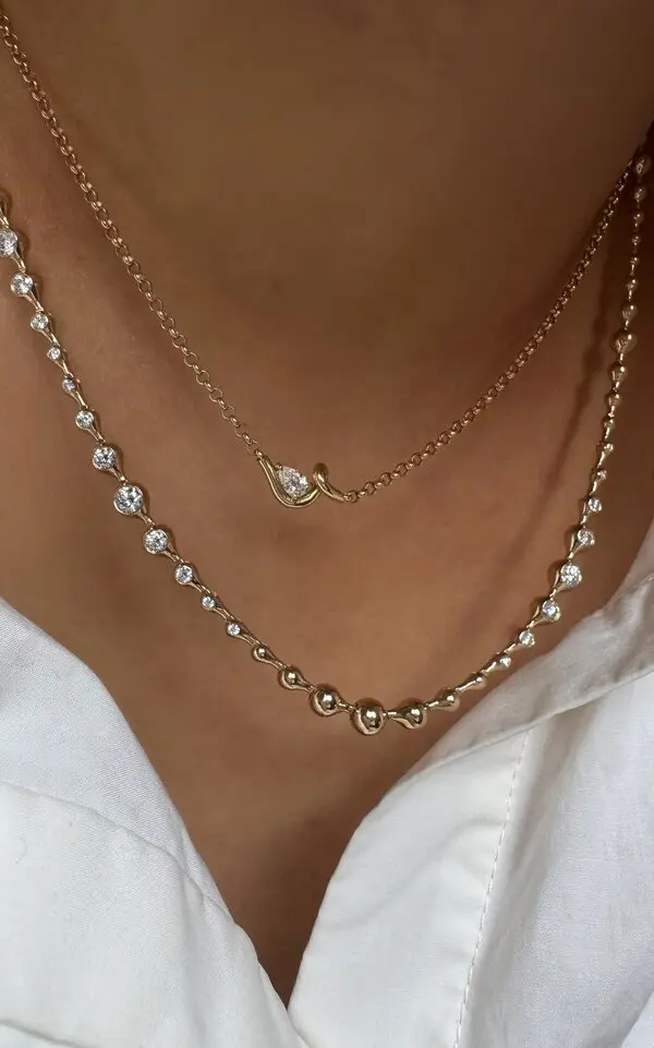 YÉ BRAND 14k Yellow Contour Pendant