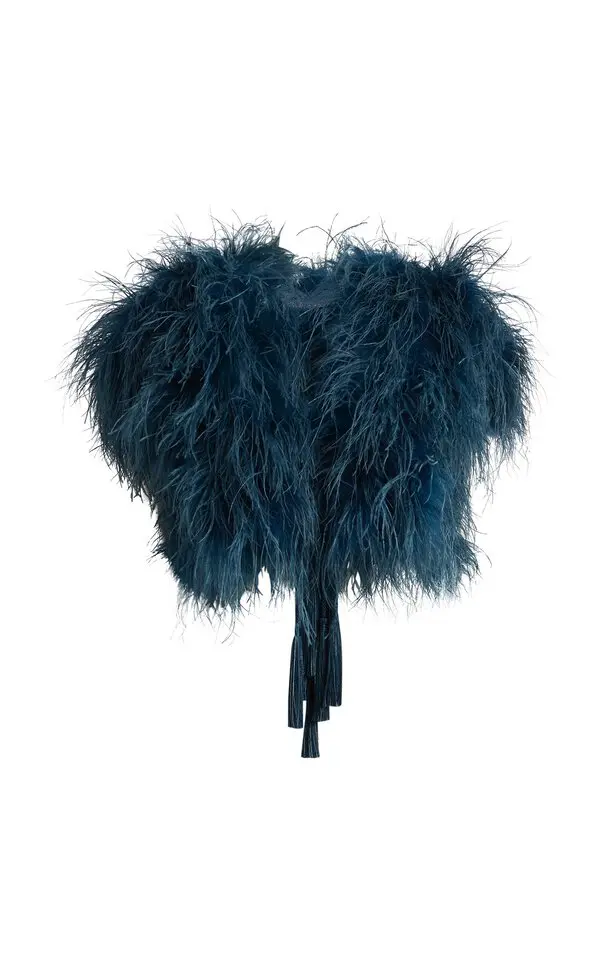 Ralph Lauren Josephina Feathered Vest