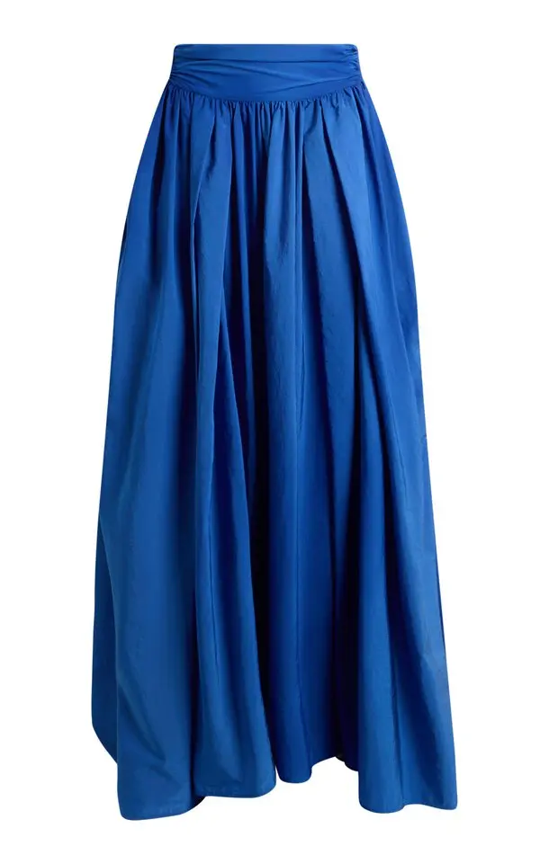 Ralph Lauren Adalene Pleated Parachute Maxi Skirt