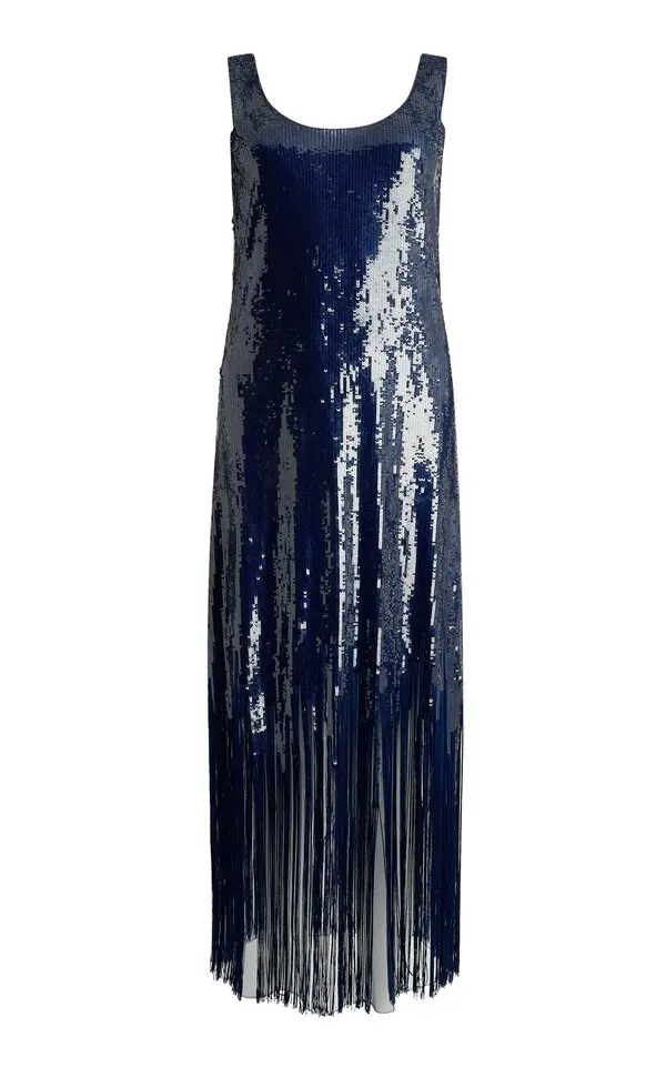 Ralph Lauren Lilah Fringed Midi Dress