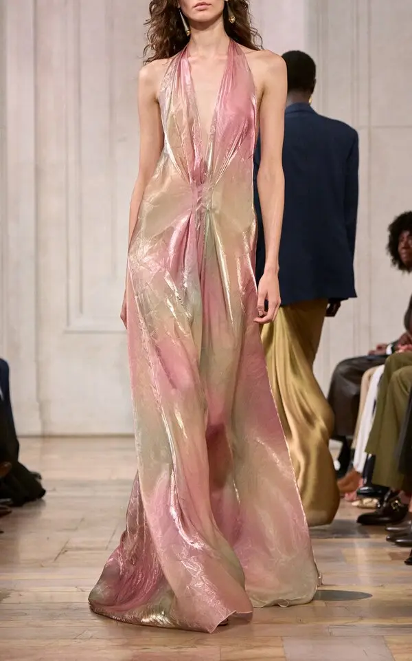 Ralph Lauren Kazia Crinkled Organza Gown