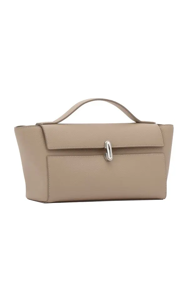 Savette Trapeze Pochette In Milled Calf Leather