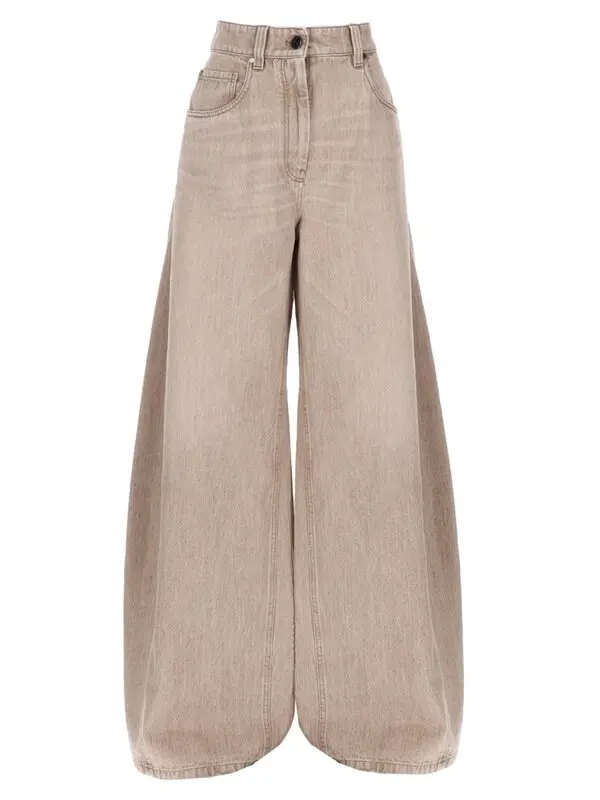 Brunello Cucinelli Denim Barrel Jeans