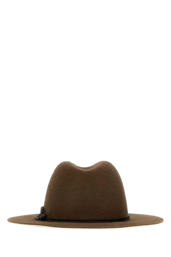 Brunello Cucinelli Brushed Flannel Hat - Brown