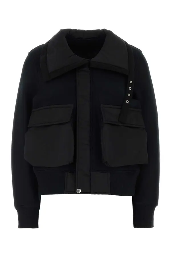 Sacai Sculpted Cotton-blend Jacket With Blazer Styling