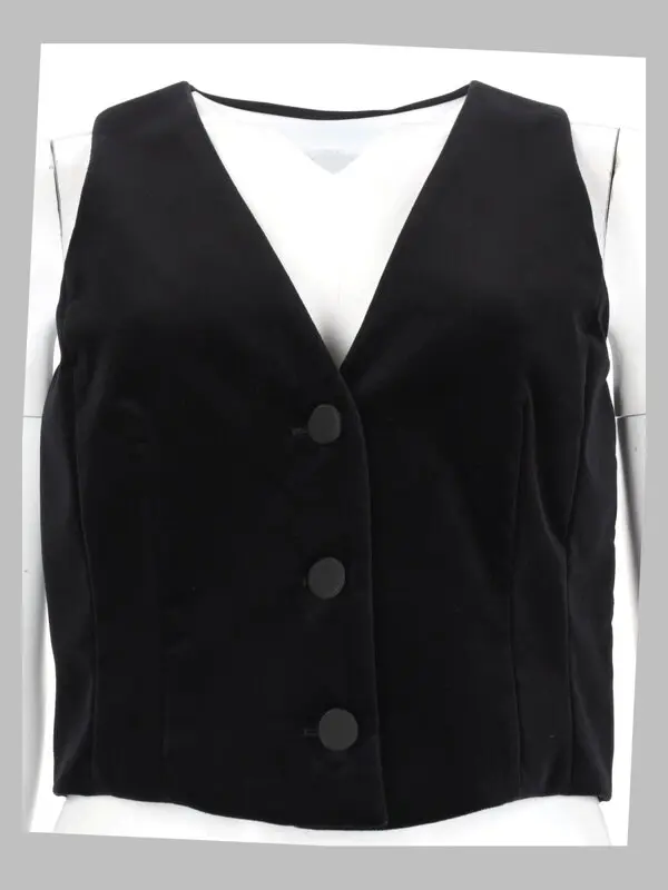 Max Mara Cropped Button-front Vest