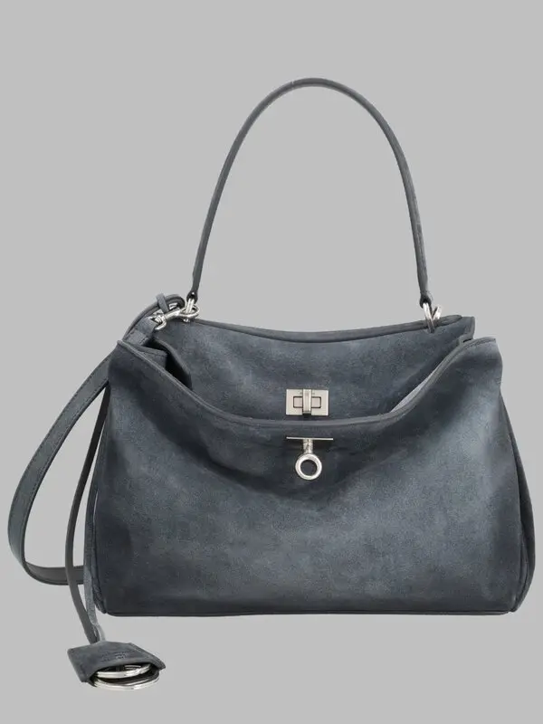 Balenciaga Rodeo Mini Calfskin Suede Tote Bag