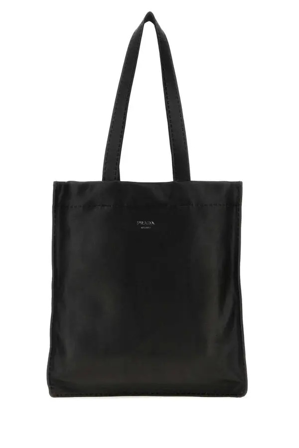 Prada Skin Mini Leather Handbag - Nero