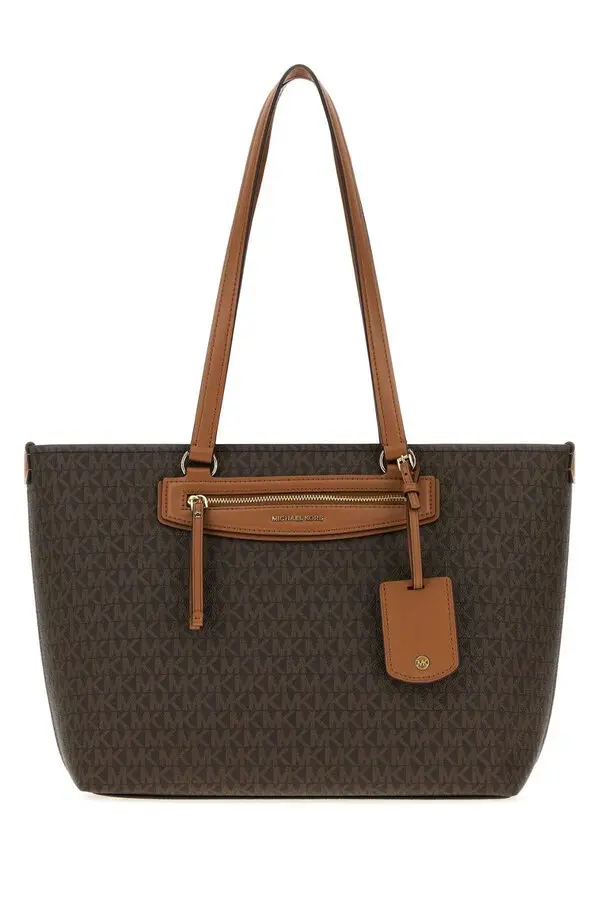 Michael Kors Canvas Jet Set Shopping Handbag, 31 Cm