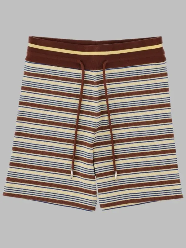 Fendi Slim-fit Mini Sweater-style Shorts In Cotton Blend