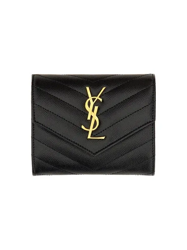 Saint Laurent 100% Calf Leather Wallet - Black