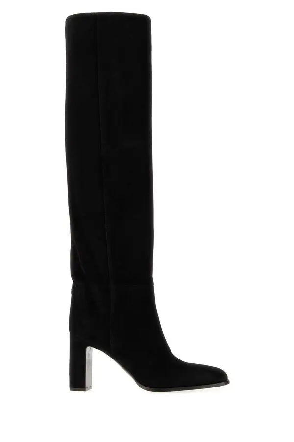 JIMMY CHOO Caly Suede Ankle Boots With 8.5 Cm Heel